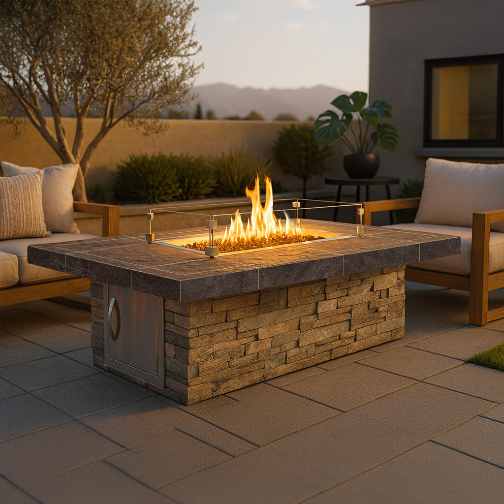 Cal Flame Mojave – Modern Outdoor Gas Fire Pit – HomageRow