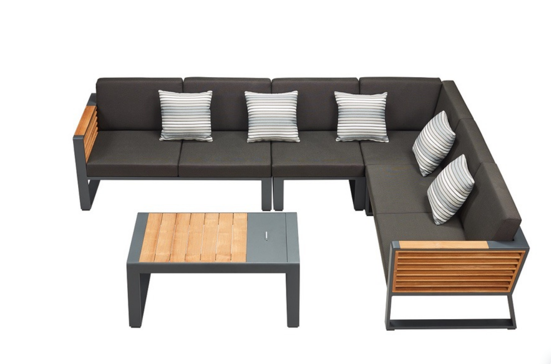 Higold New York 4 Pc. Sectional with Ice Bucket Coffee Table - HGA-204 ...